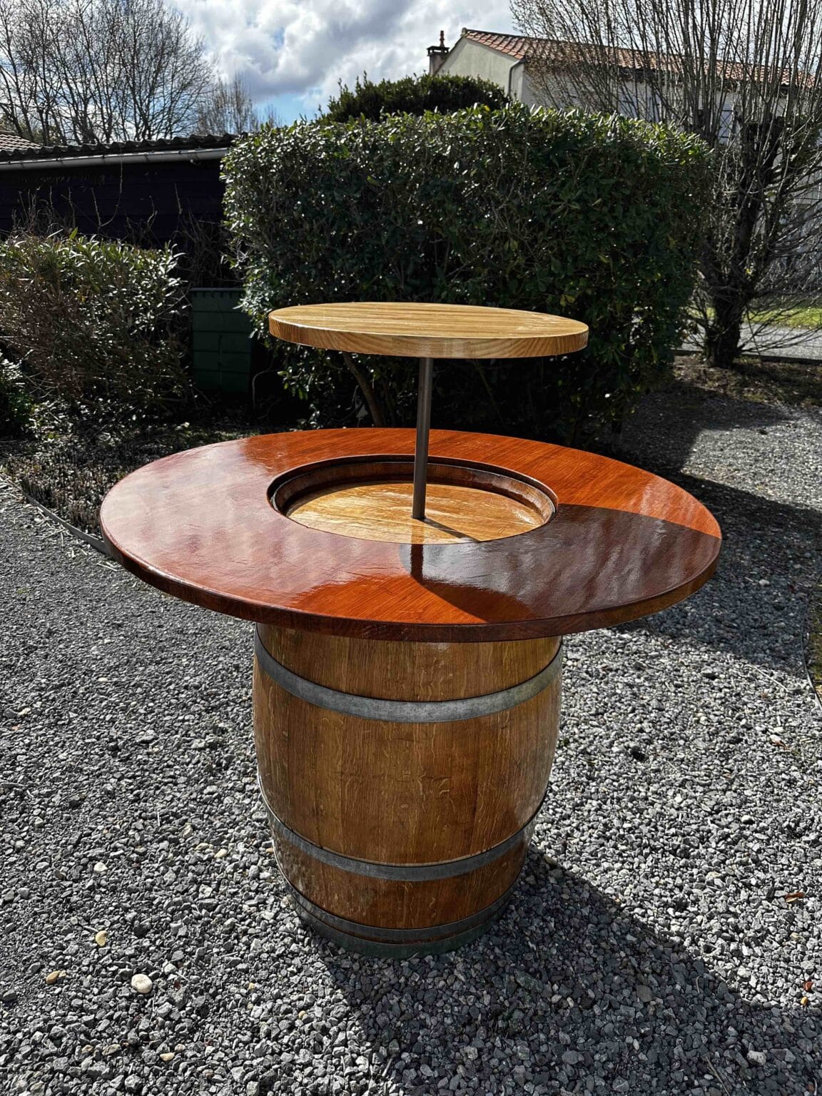 Kit plateaux pour mange debout barriques - Barrilaise